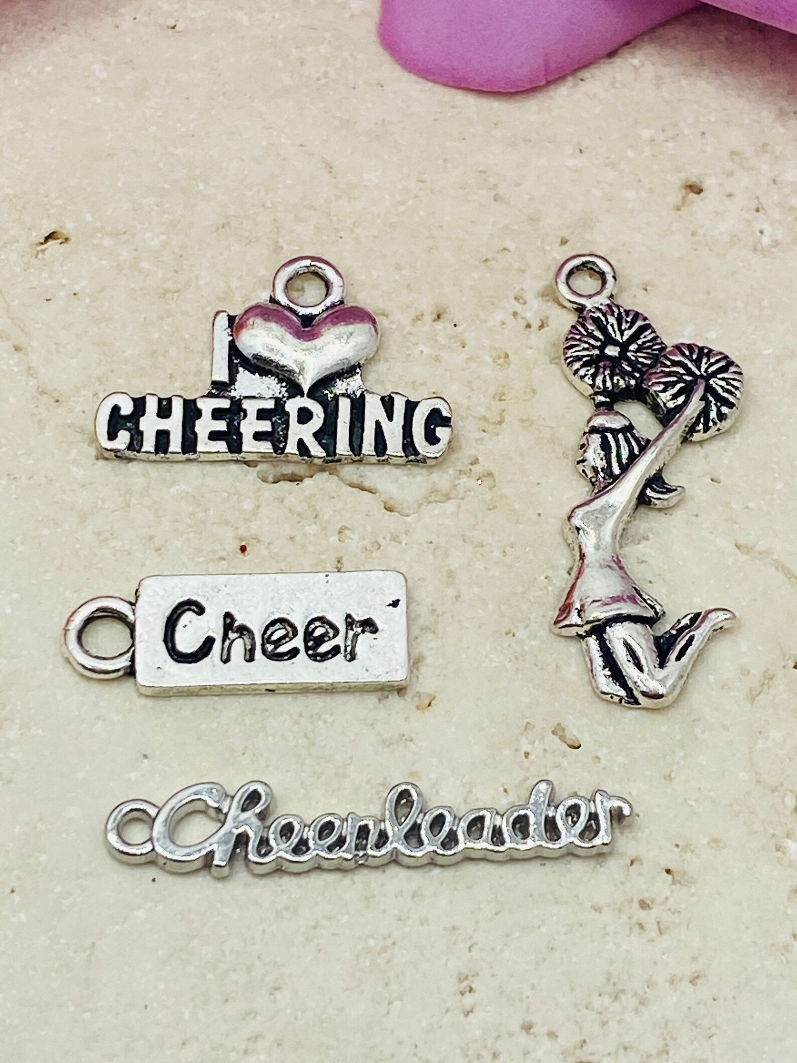 Cheerleading Charms sets of 3pcs OR 4pcs - Etsy