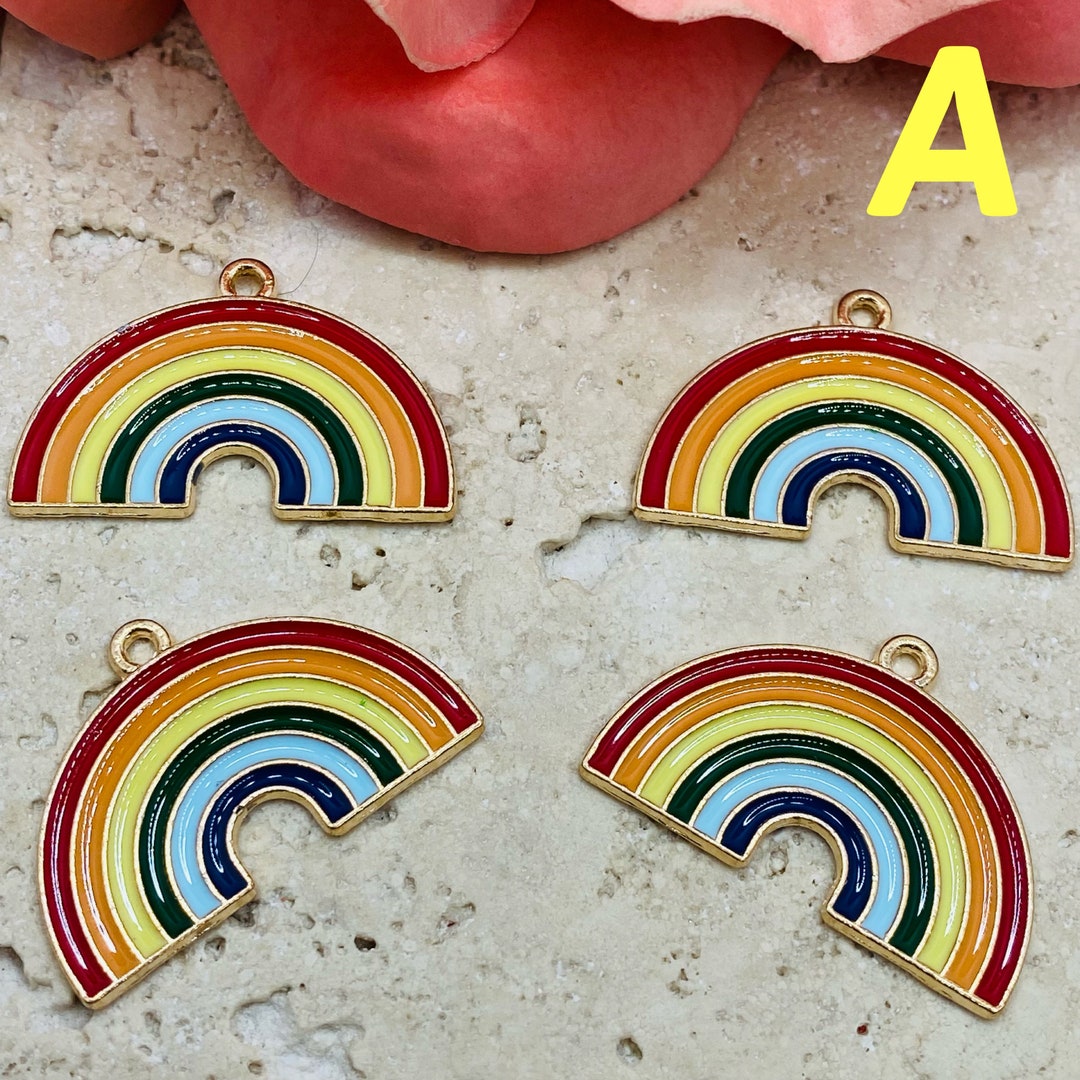 Rainbow Charms 3cm X 2cm - Etsy