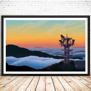 Topanga Tower Los Angeles Look Out Top of Topanga Poster - Etsy