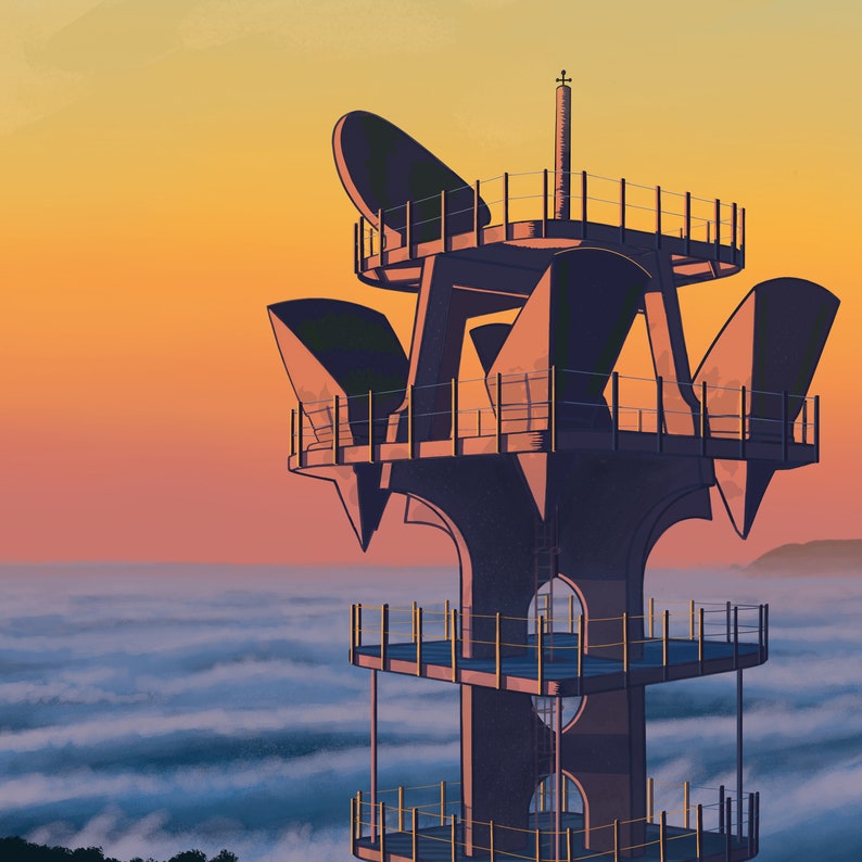 Topanga Tower Los Angeles Look Out Top of Topanga Poster - Etsy