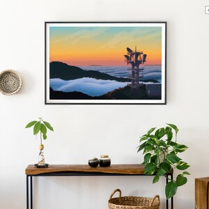 Topanga Tower Los Angeles Look Out Top of Topanga Poster - Etsy