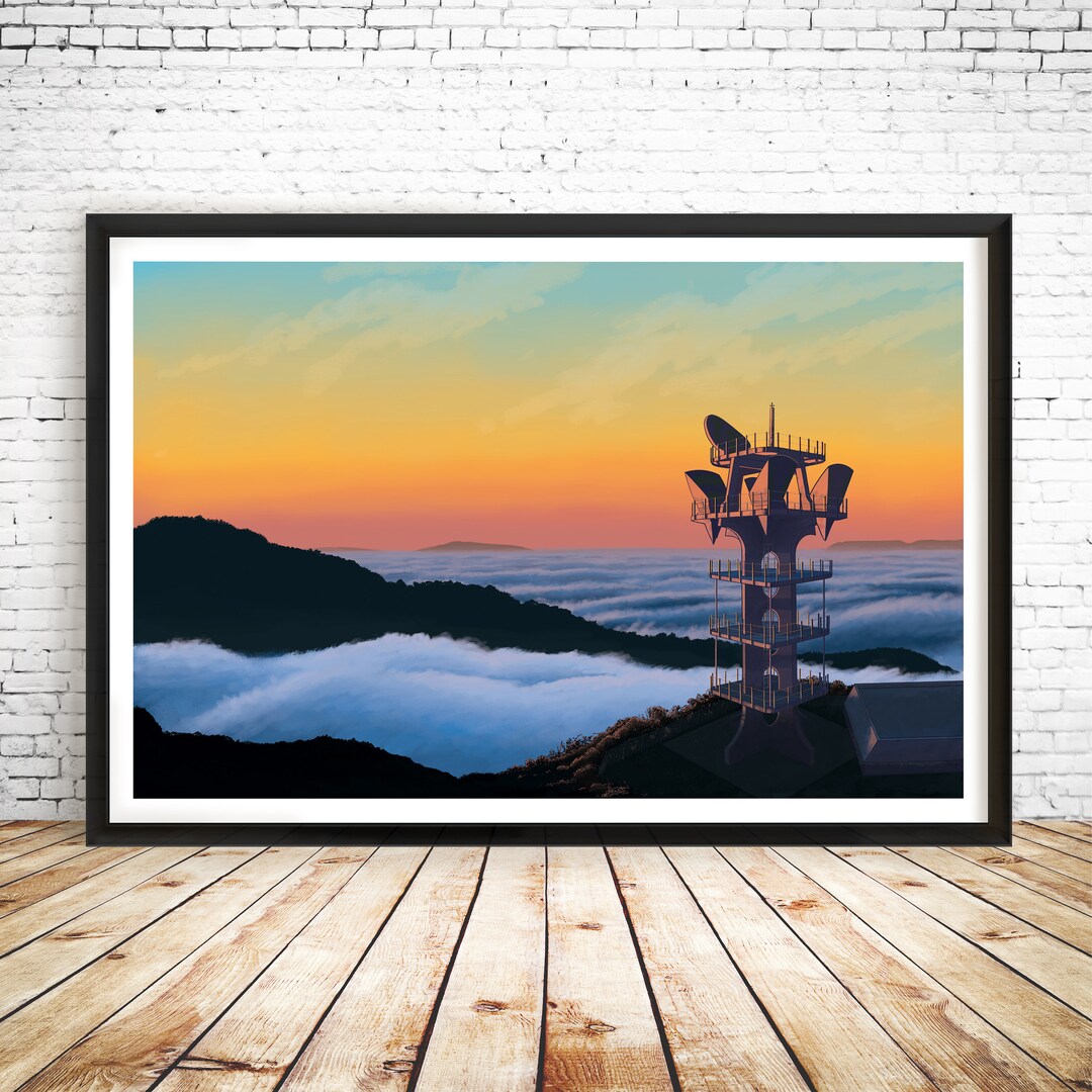 Topanga Tower Los Angeles Look Out Top of Topanga Poster - Etsy
