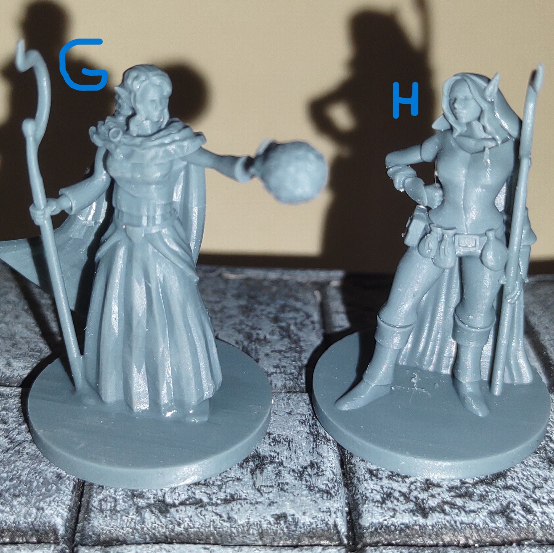28mm Elf Druid Miniatures Various Poses & Outfit Variations - Etsy