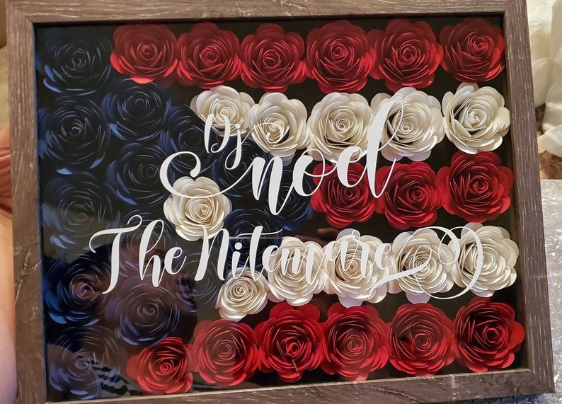 Flower Shadow Box Personalized - Etsy