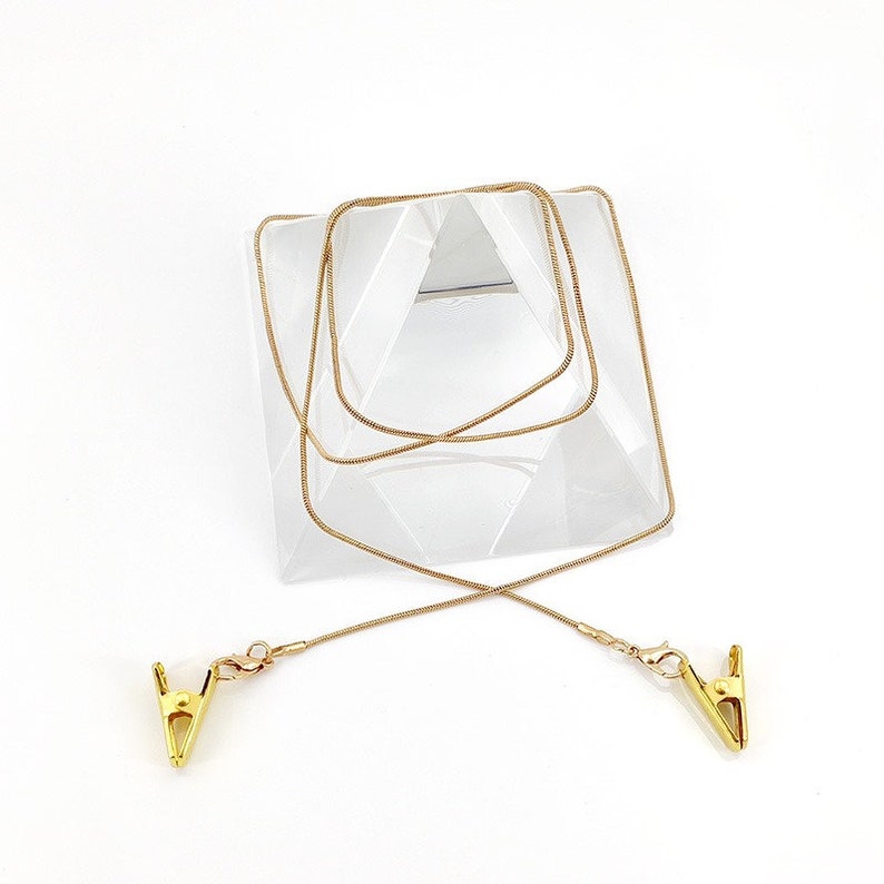 Gold and Silver Plated Fashion Face Mask Retainer Chain - Etsy