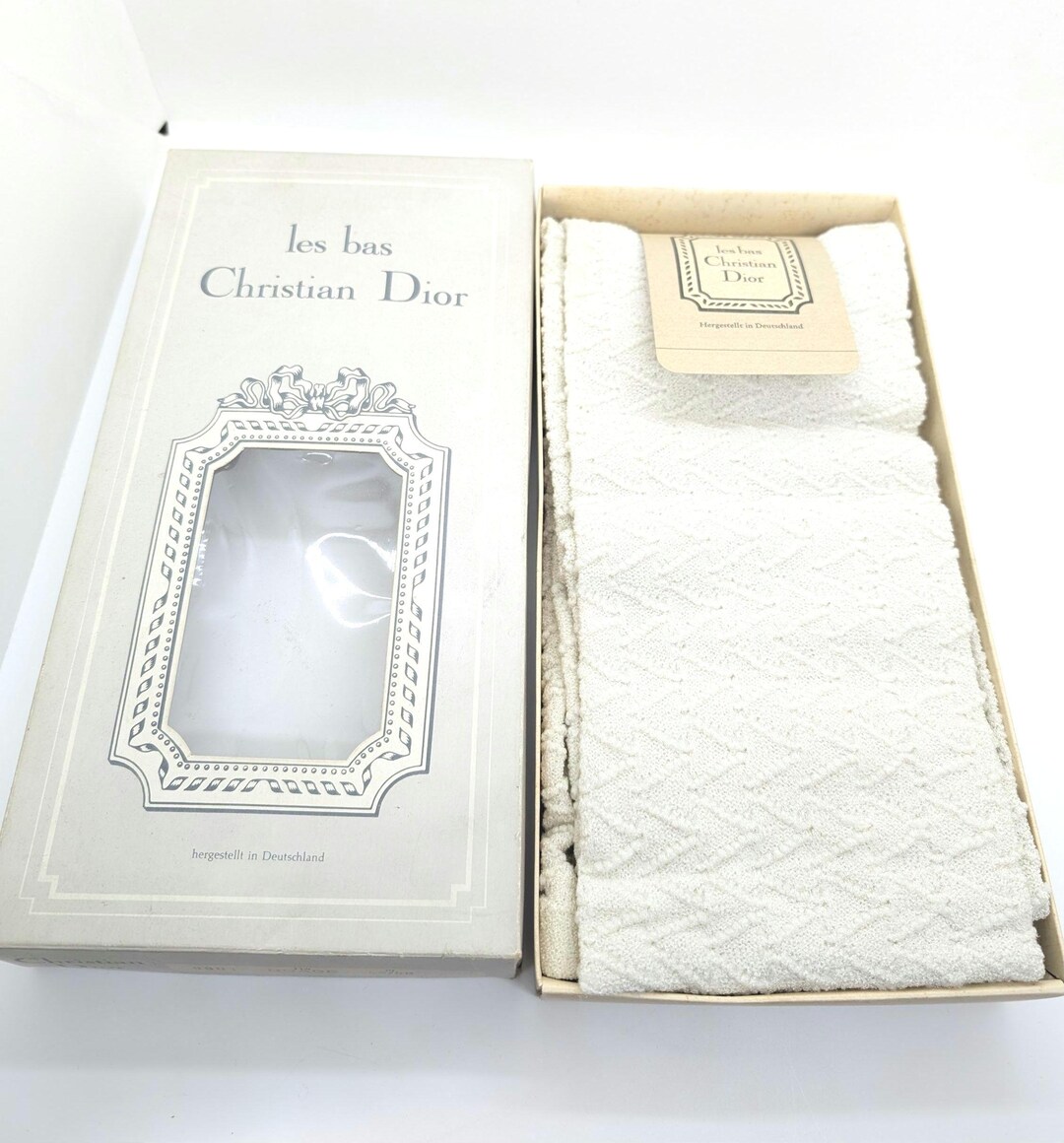 Christian Dior Le Bas Tights 1990s Size III 46/48 Nuage 114 Vintage ...