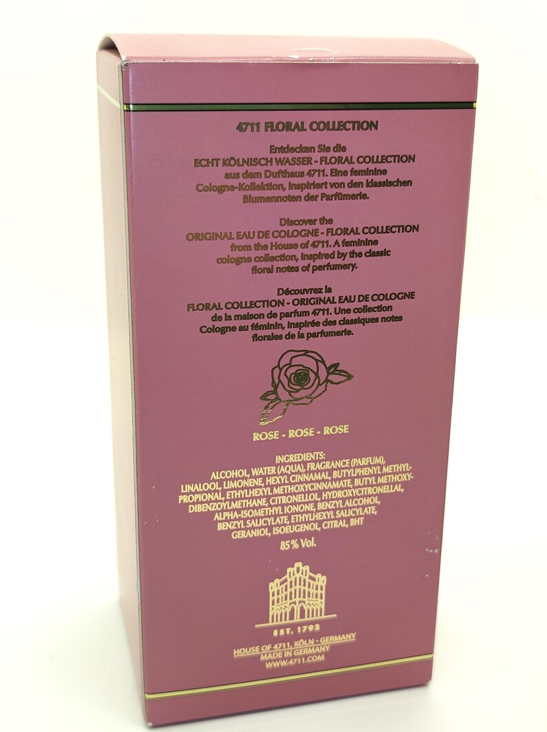4711 Rose Limited Floral Collection Muhlens | 100ml Eau De Cologne ...