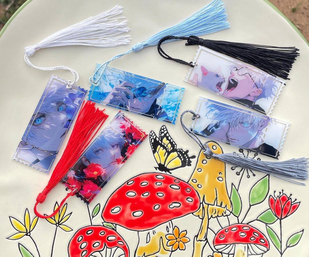 Jujutsu Kaisen Gojo Bookmark - Anime - Kawaii - Anime Lovers - Ticket ...