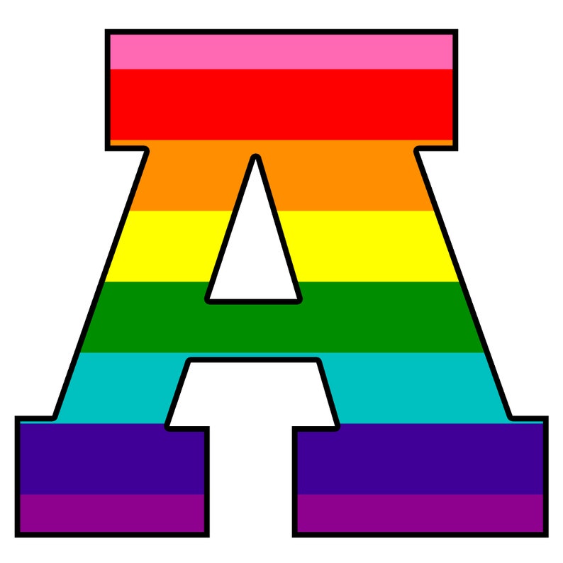 LGBT Pride Alphabet Letters | 26 Printable Digital Letters | Uppercase ...