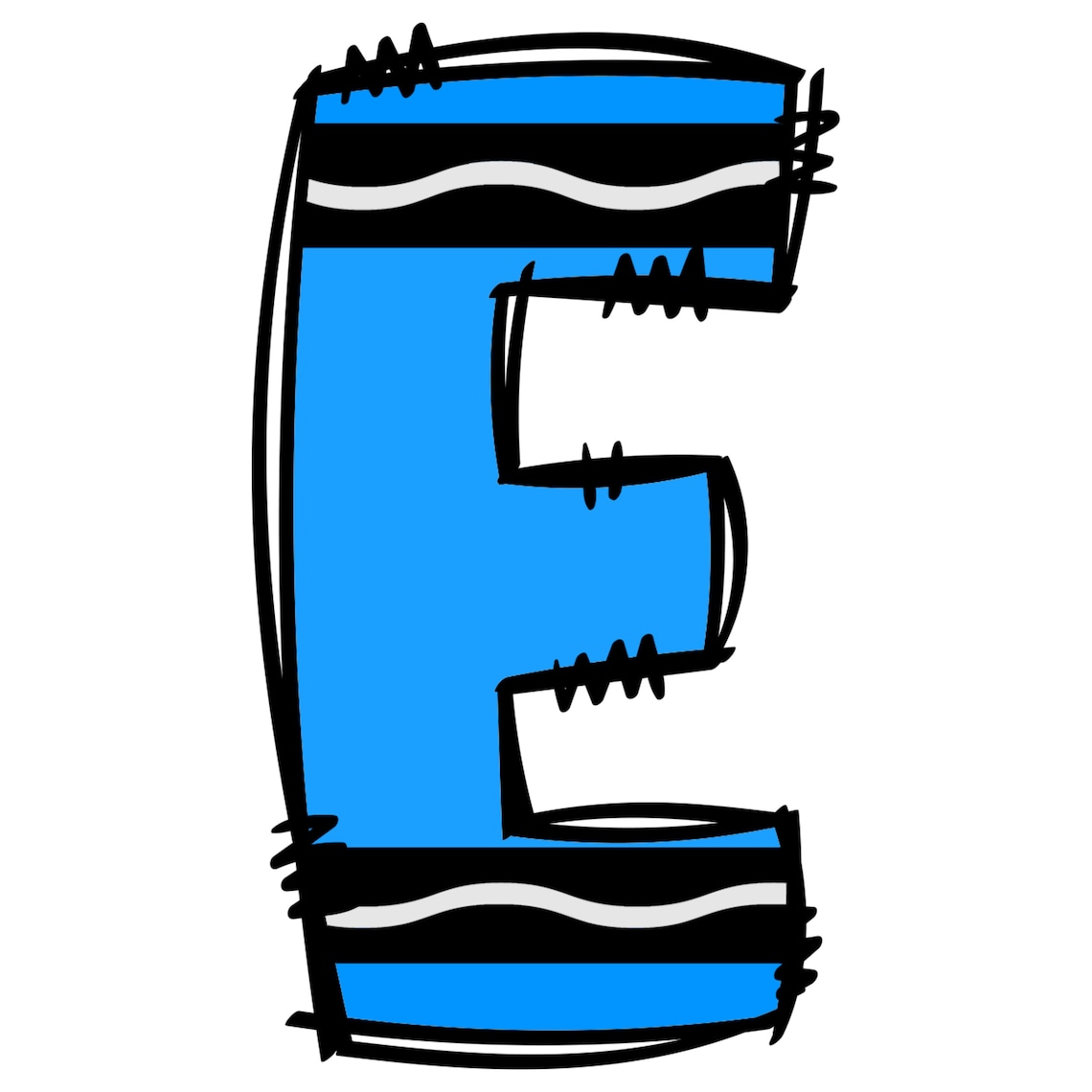 Crayons Alphabet Letters | 26 Printable Digital Letters | Uppercase ...