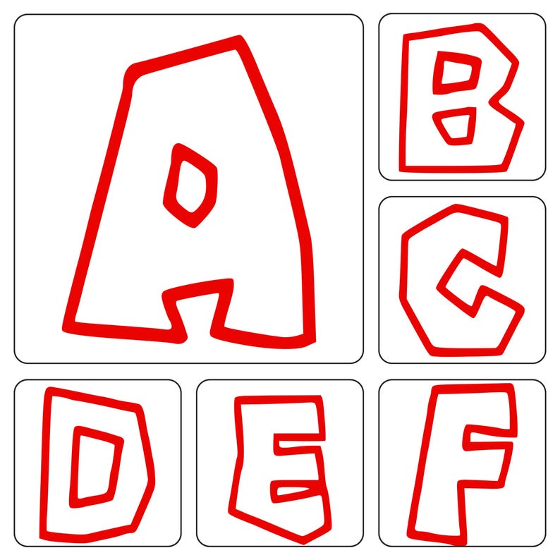 Alfabeto de fuentes de Roblox A-Z / Letras PNG imprimibles / Descarga ...