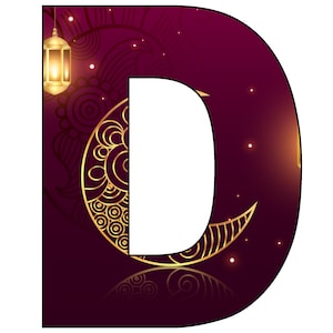 Ramadan Alphabet Letters: DIY Banner Printable (digital Download) - Etsy