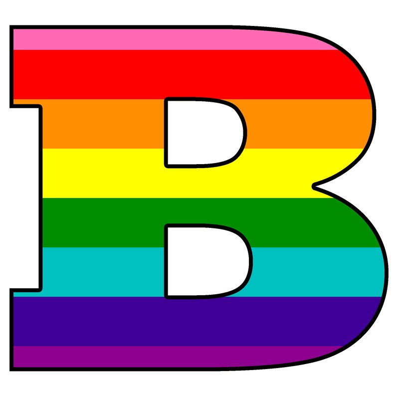 LGBT Pride Alphabet Letters | 26 Printable Digital Letters | Uppercase ...