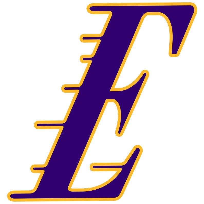 Lakers Alphabet Letters: 26 Printable Pngs for DIY Banners (instant ...