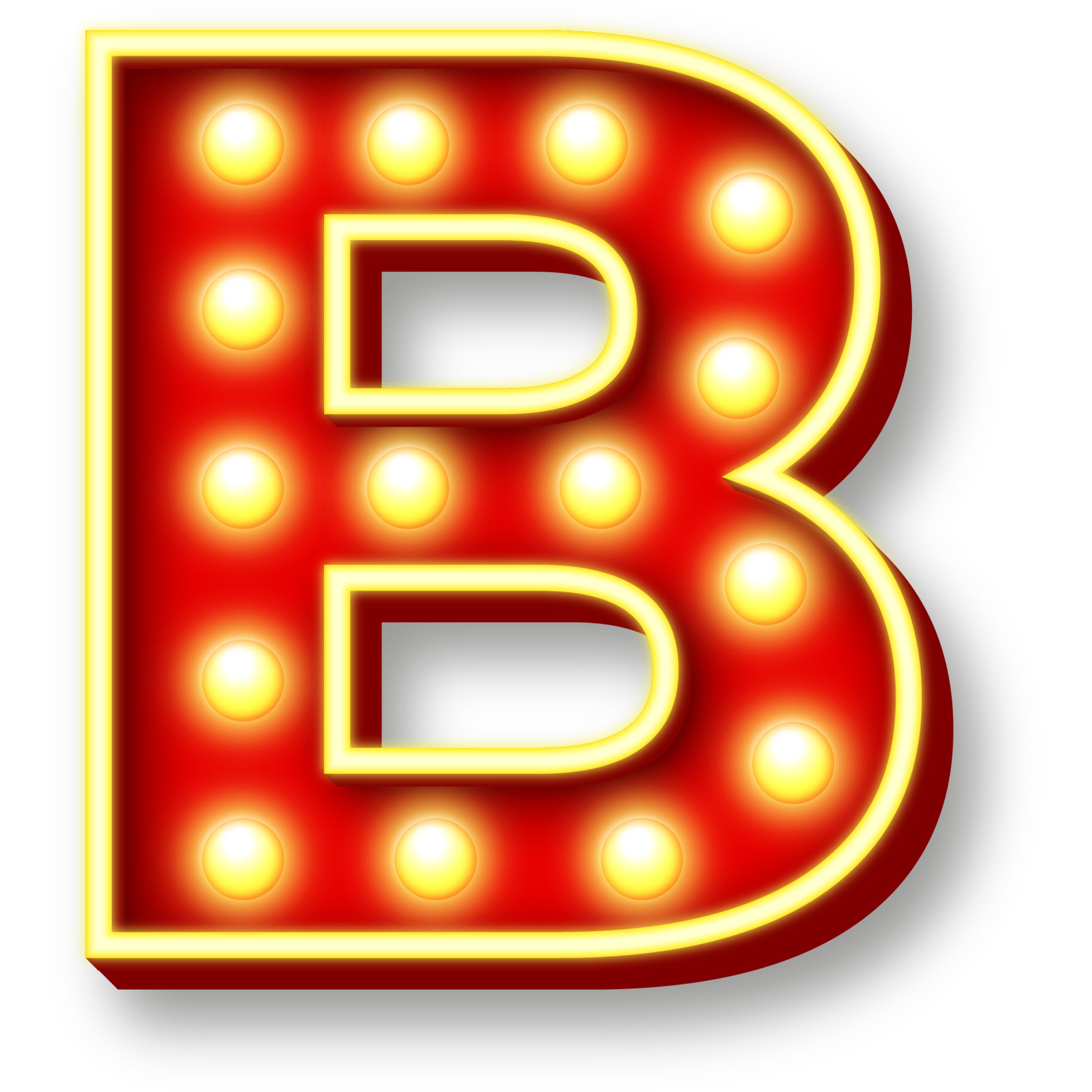 Light Bulb Alphabet Letters | 26 Printable Digital Letters | Uppercase ...