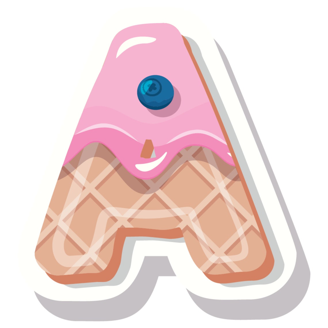 Ice Cream Alphabet Letters: 26 Printable Pngs (digital Download) - Etsy