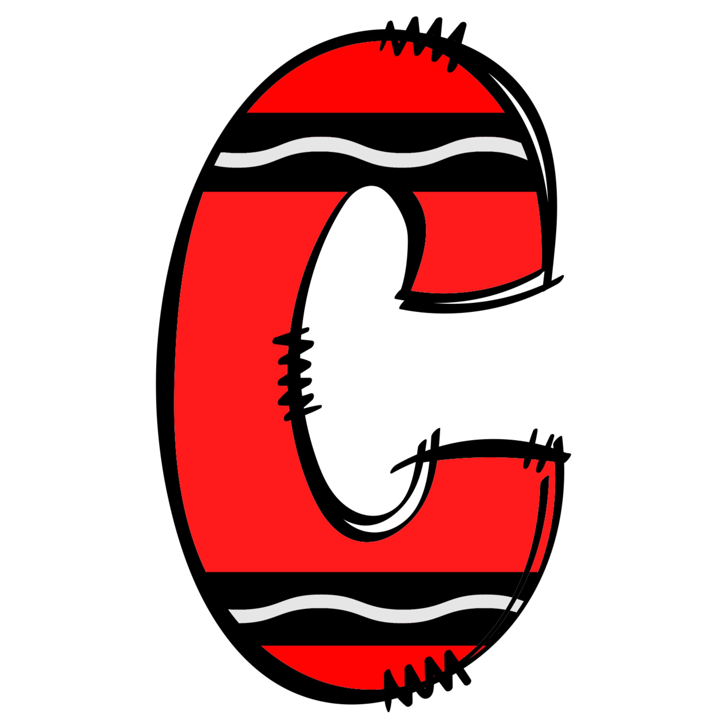 Crayons Alphabet Letters | 26 Printable Digital Letters | Uppercase ...