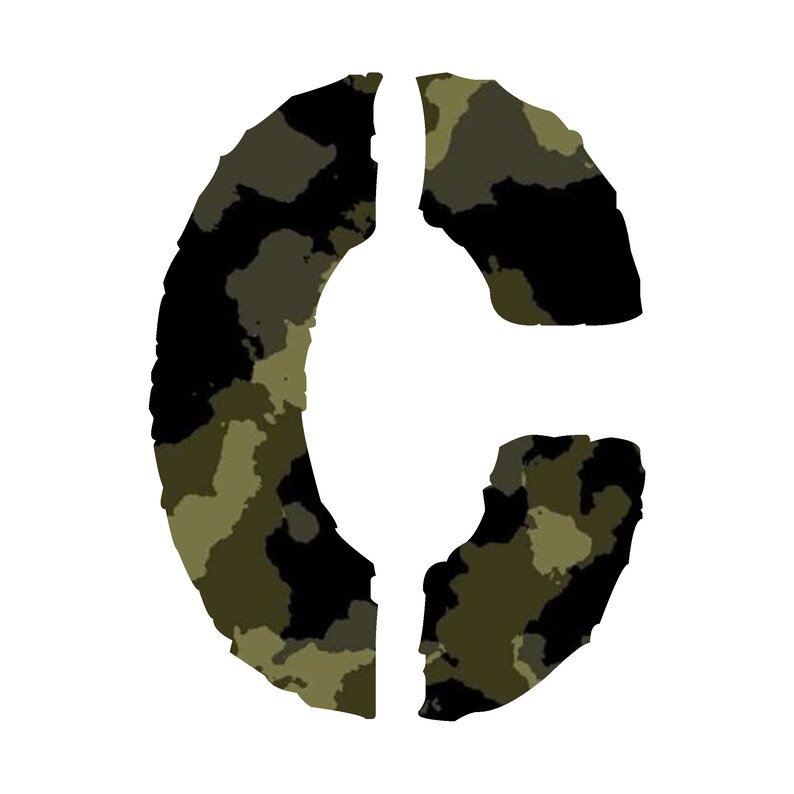Camouflage Alphabet Letters | 26 Printable Digital Letters | Uppercase ...