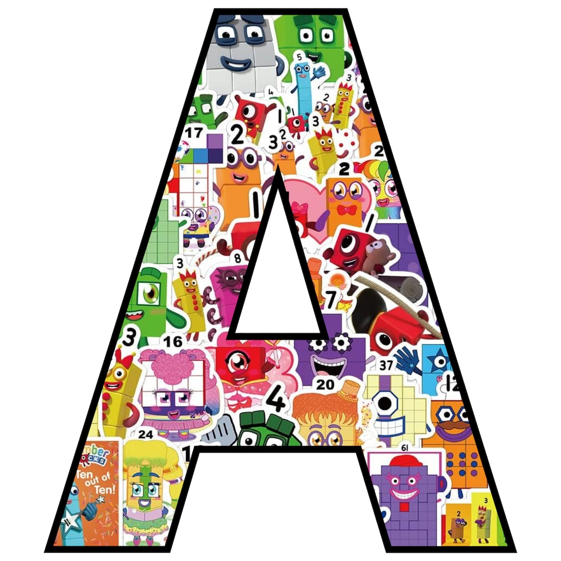 Numberblocks Alphabet Letters: 26 Printable Pngs (digital Download) - Etsy