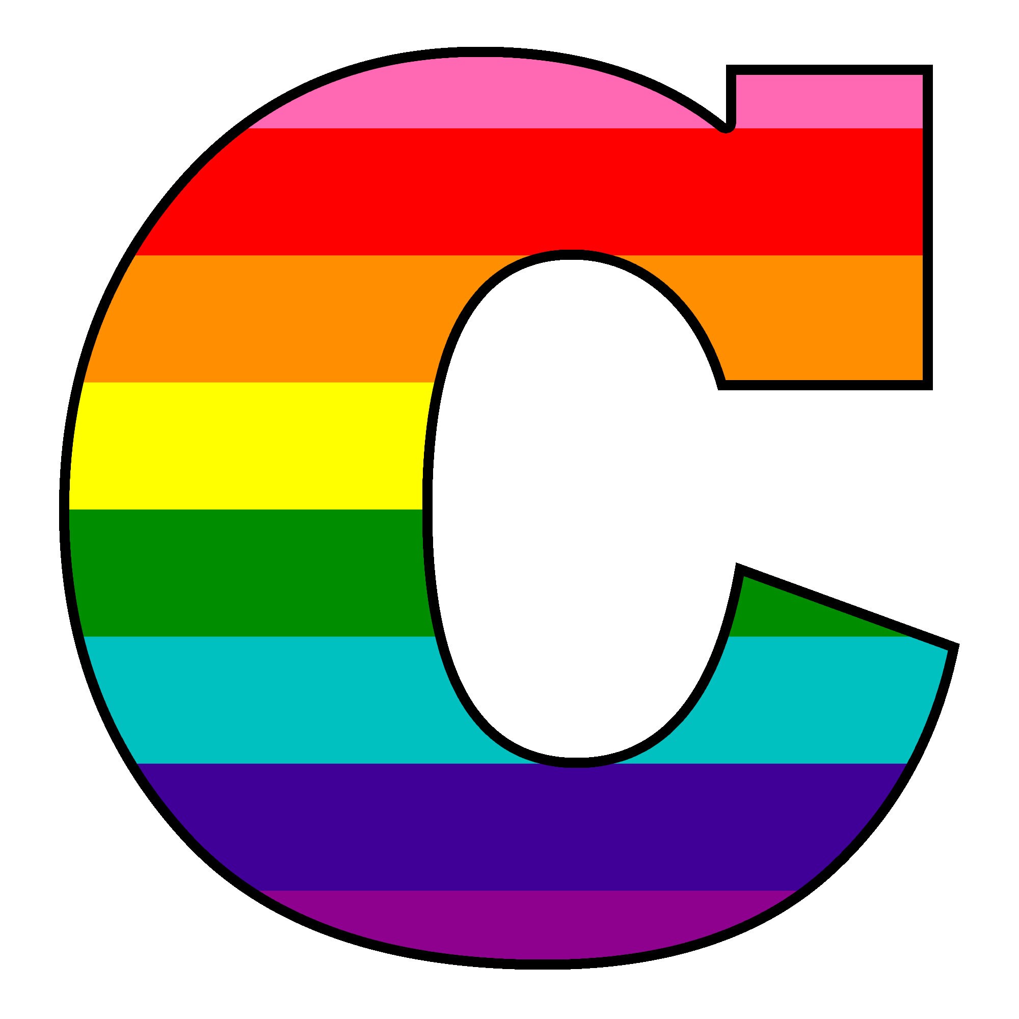 LGBT Pride Alphabet Letters | 26 Printable Digital Letters | Uppercase ...