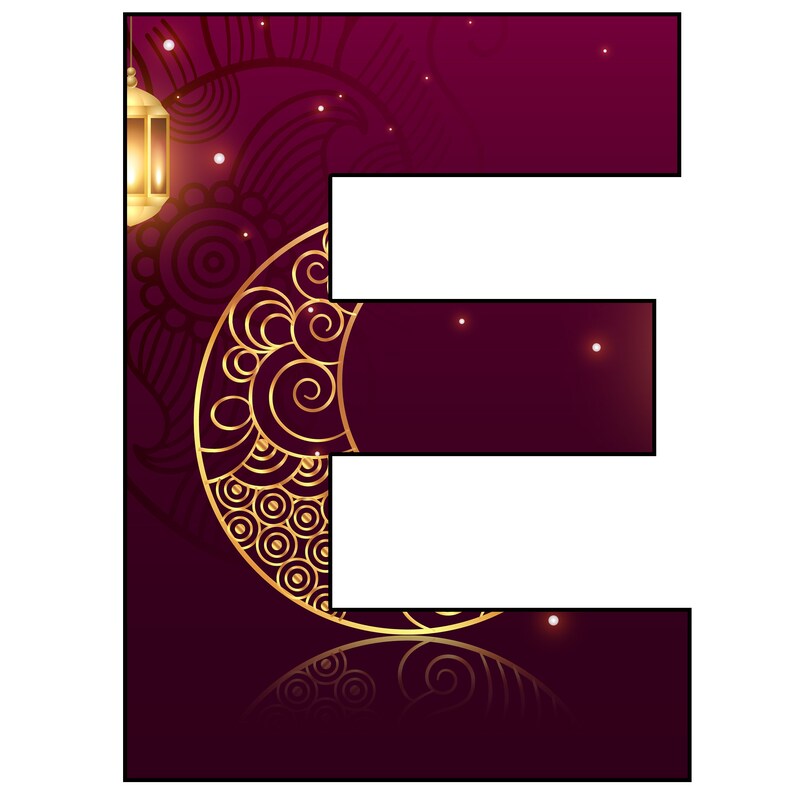 Ramadan Alphabet Letters | 26 Printable Digital Letters | Uppercase ...