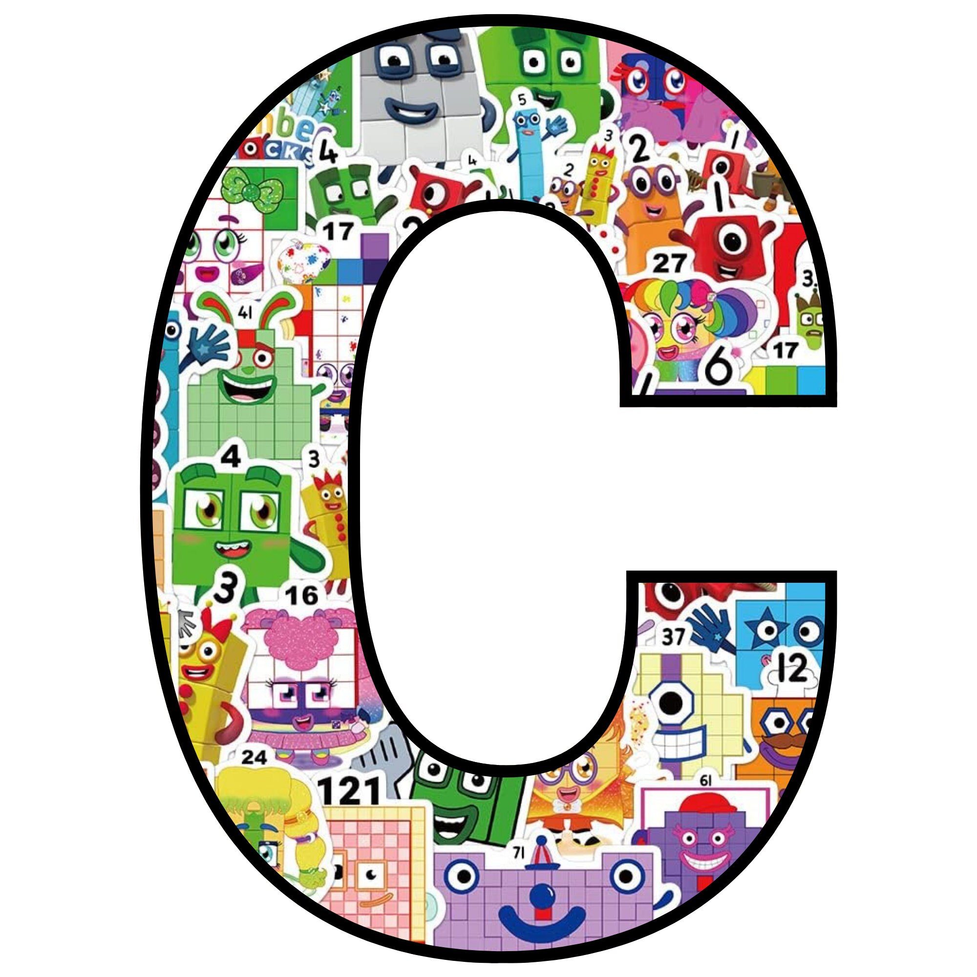 Numberblocks Alphabet Letters: 26 Printable Pngs (digital Download) - Etsy