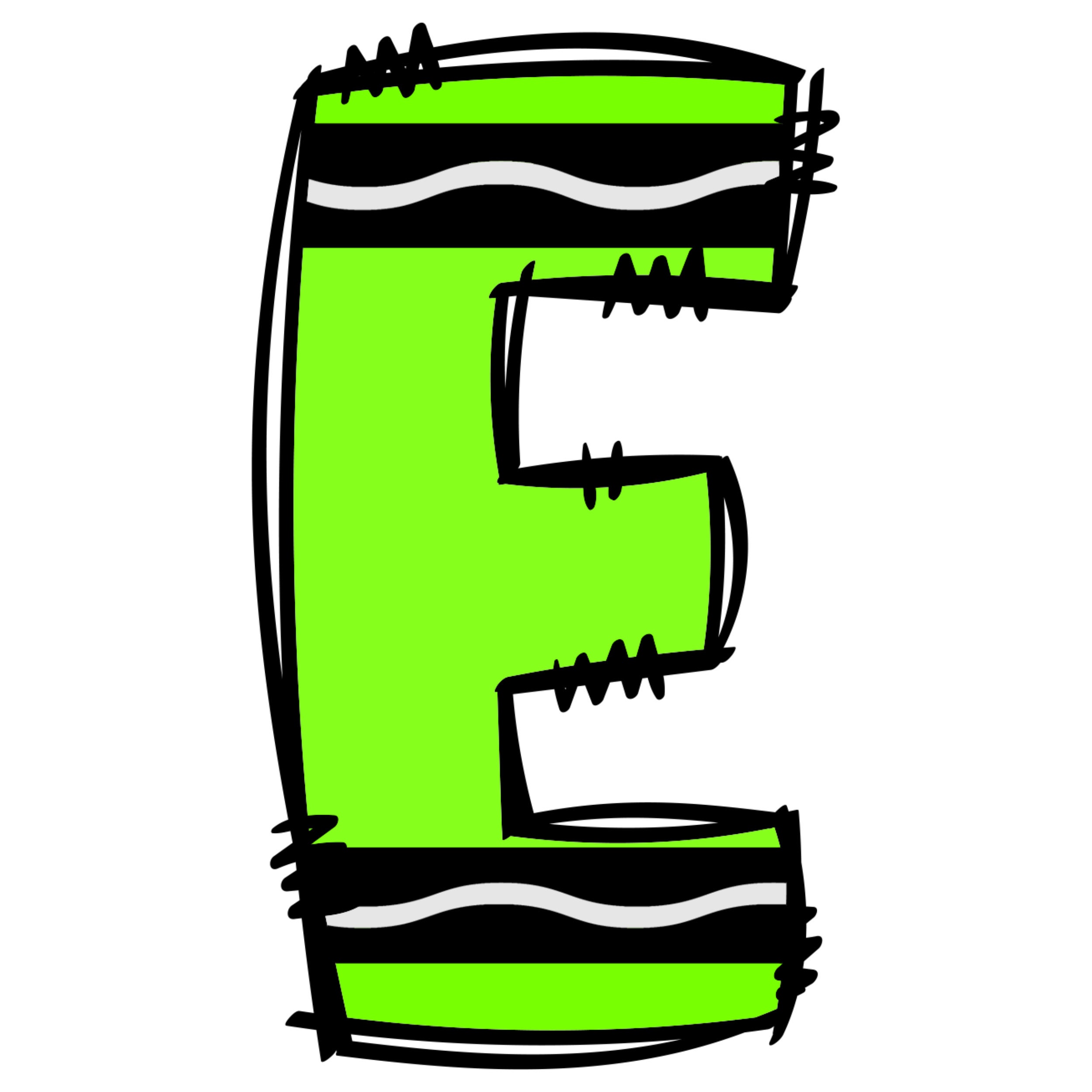 Crayons Alphabet Letters | 26 Printable Digital Letters | Uppercase ...