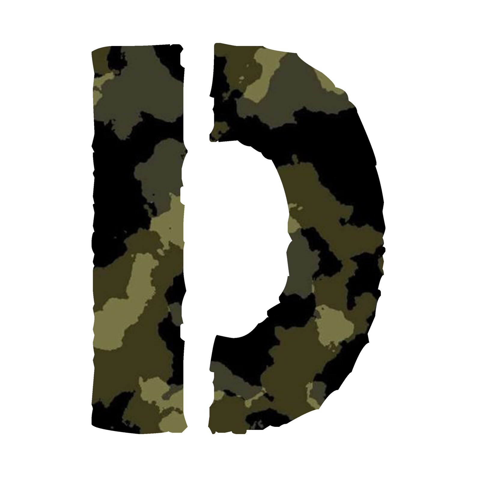 Camouflage Alphabet Letters | 26 Printable Digital Letters | Uppercase ...