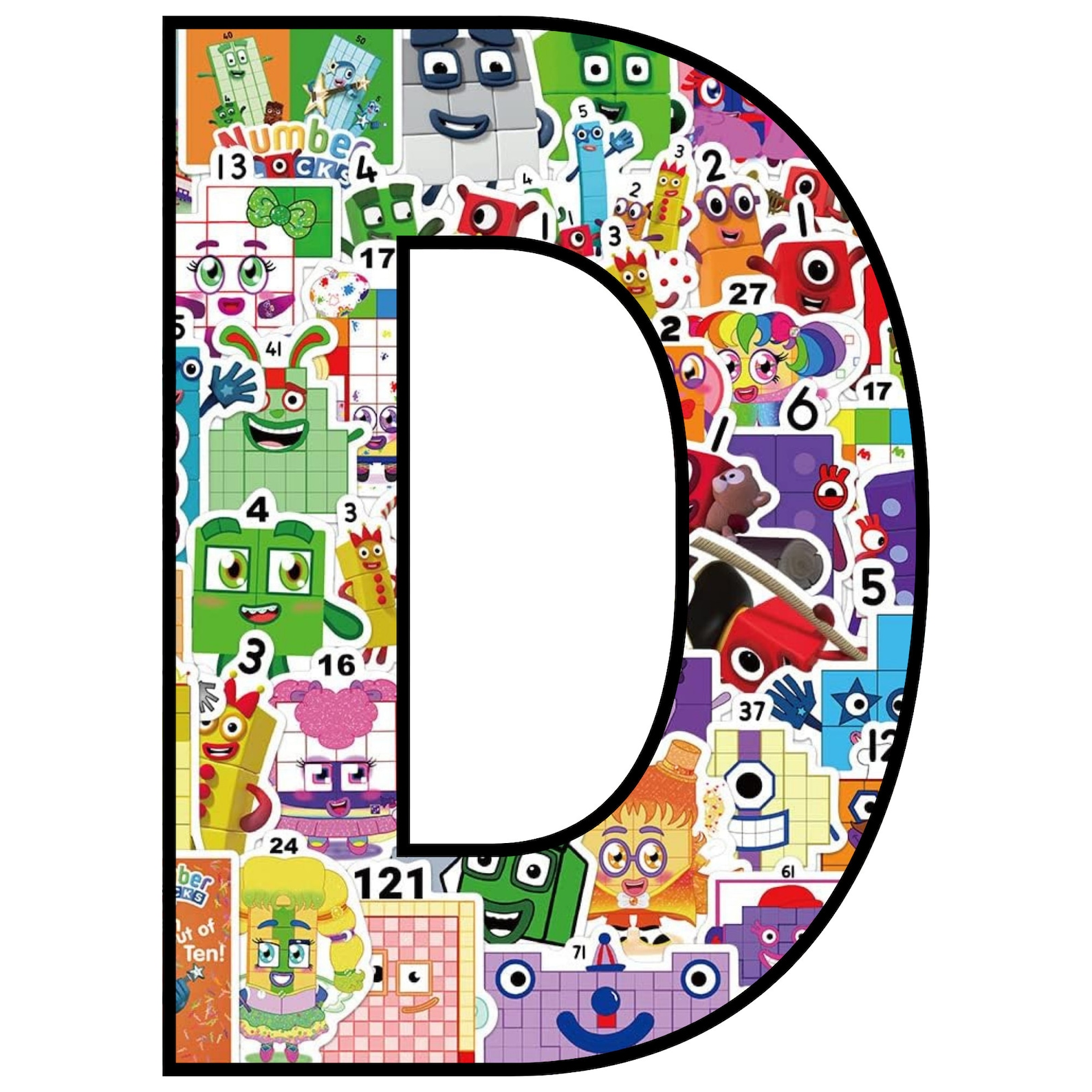 Numberblocks Alphabet Letters: 26 Printable Pngs (digital Download) - Etsy