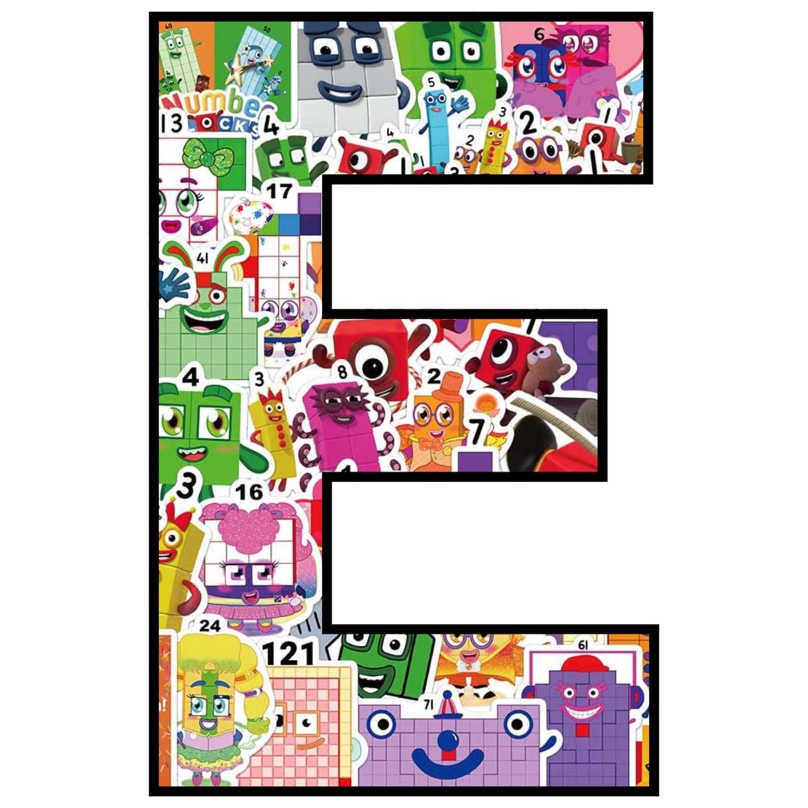 Numberblocks Alphabet Letters: 26 Printable Pngs (digital Download) - Etsy