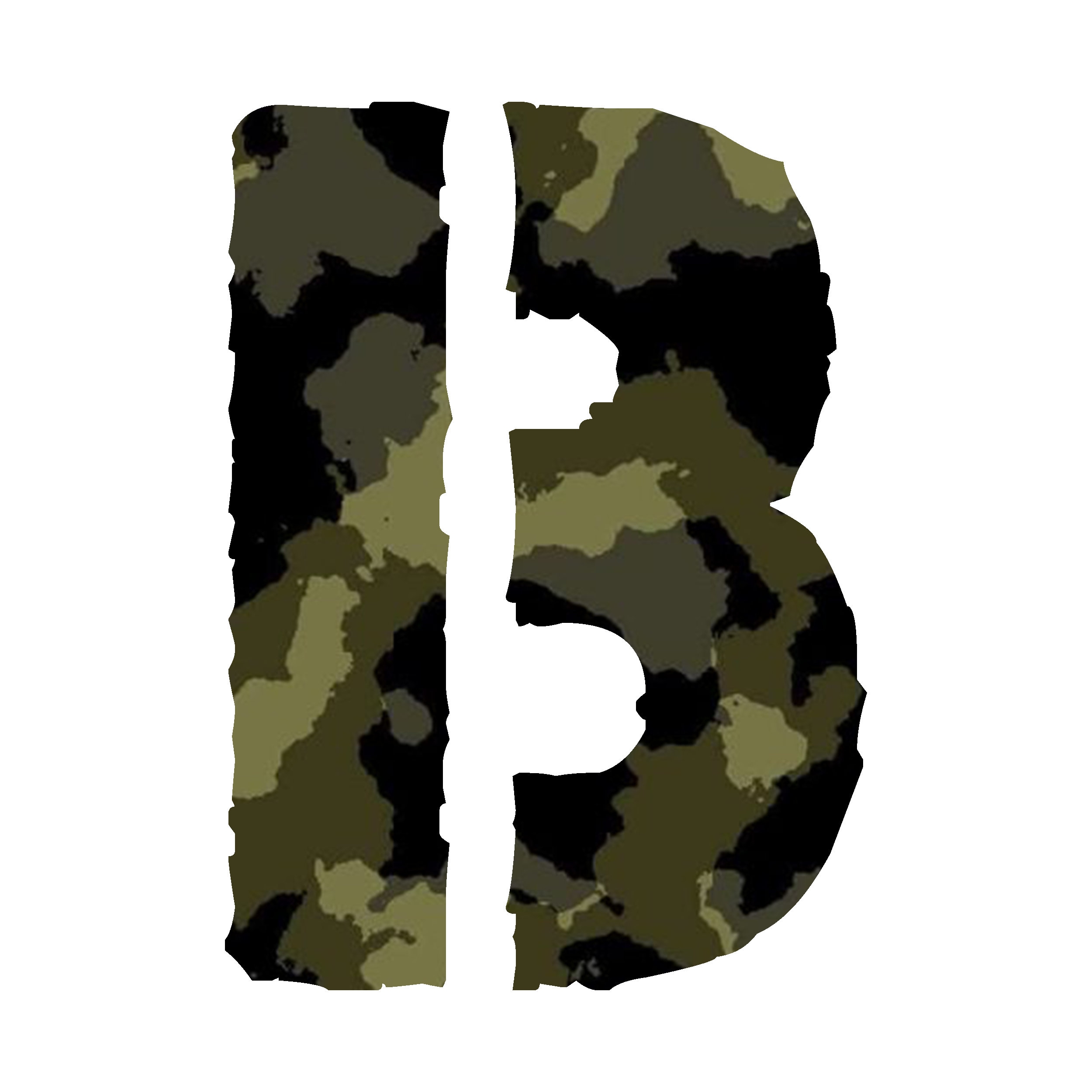Camouflage Alphabet Letters | 26 Printable Digital Letters | Uppercase ...