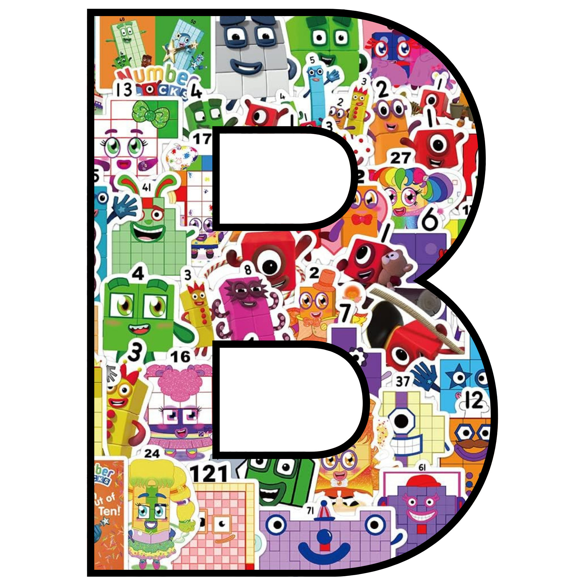 Numberblocks Alphabet Letters: 26 Printable Pngs (digital Download) - Etsy