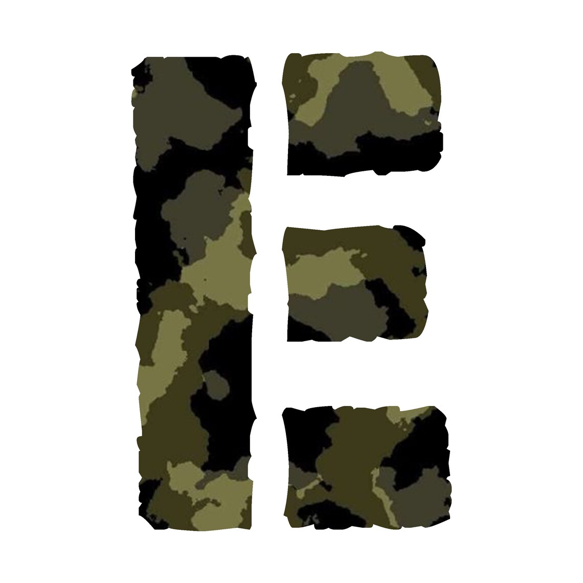 Camouflage Alphabet Letters | 26 Printable Digital Letters | Uppercase ...