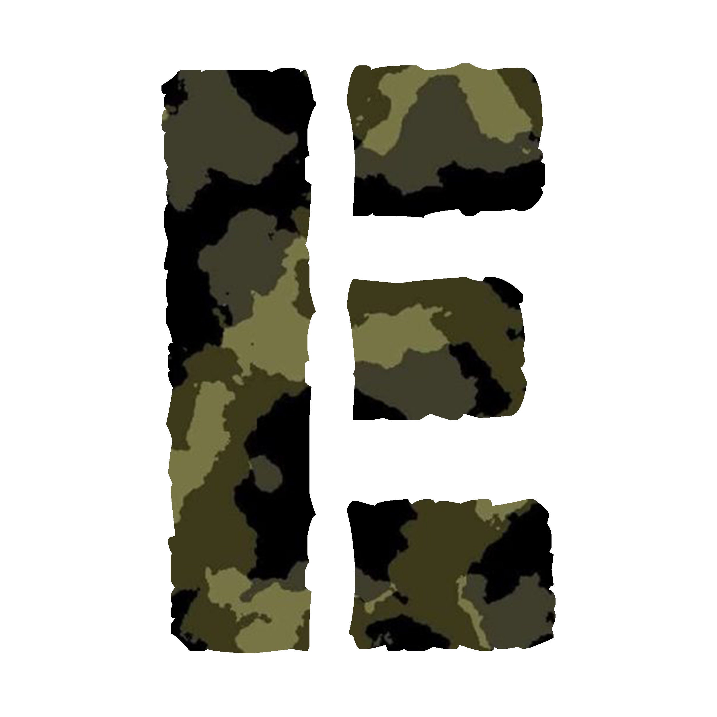Camouflage Alphabet Letters | 26 Printable Digital Letters | Uppercase ...