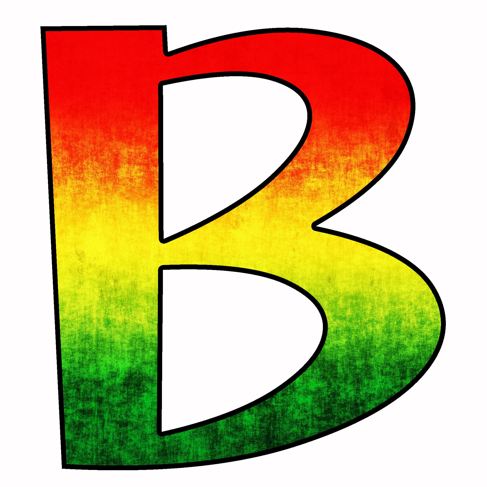 Reggae Rasta Alphabet Buchstaben | 26 druckbare digitale Buchstaben ...