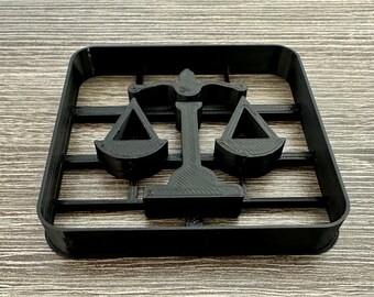 Scales of Justice Cookie and Fondant Cutter - Etsy