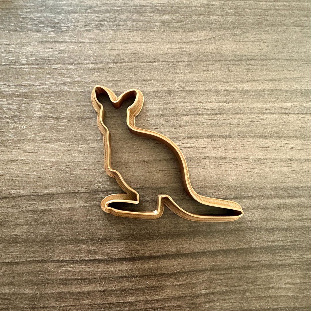 Kangaroo Outline Cookie Cutter | Animal Theme | Fondant Mold ...