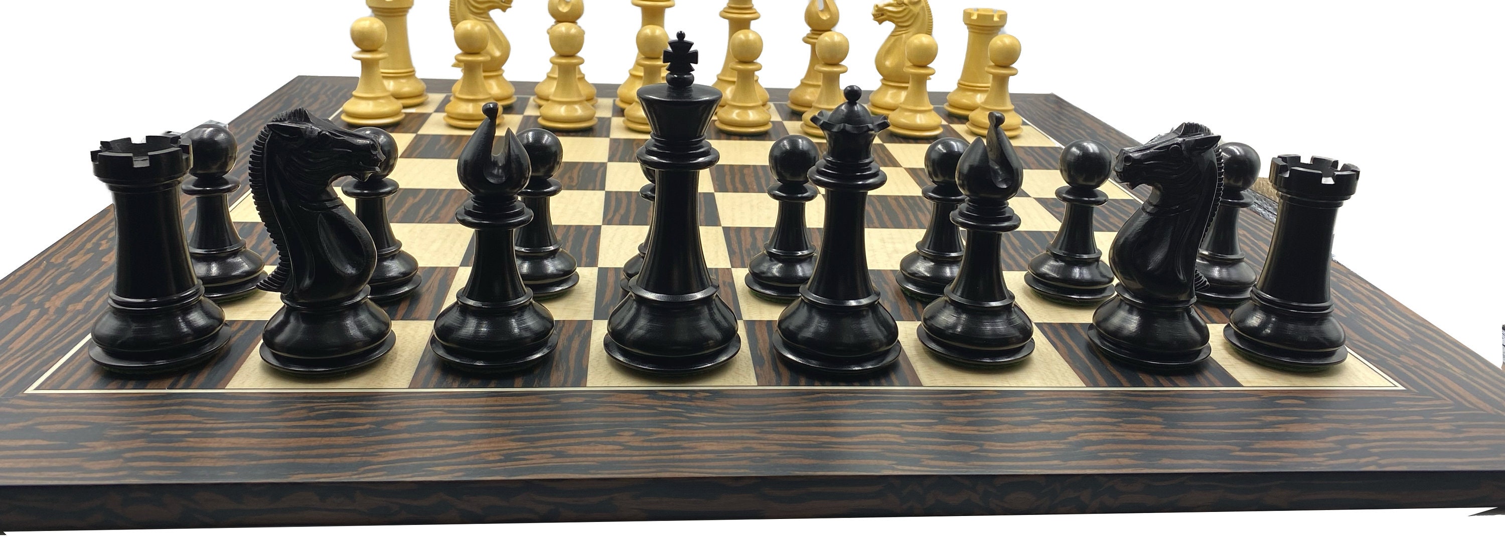 Chess Board Ferrer Tiger Glossy & Pershing Luxury Chess Set - Etsy