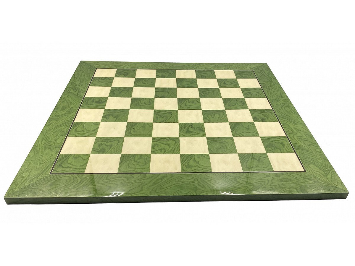 Chess Board Ferrer Green Glossy & American Staunton Luxury Chess Set - Etsy