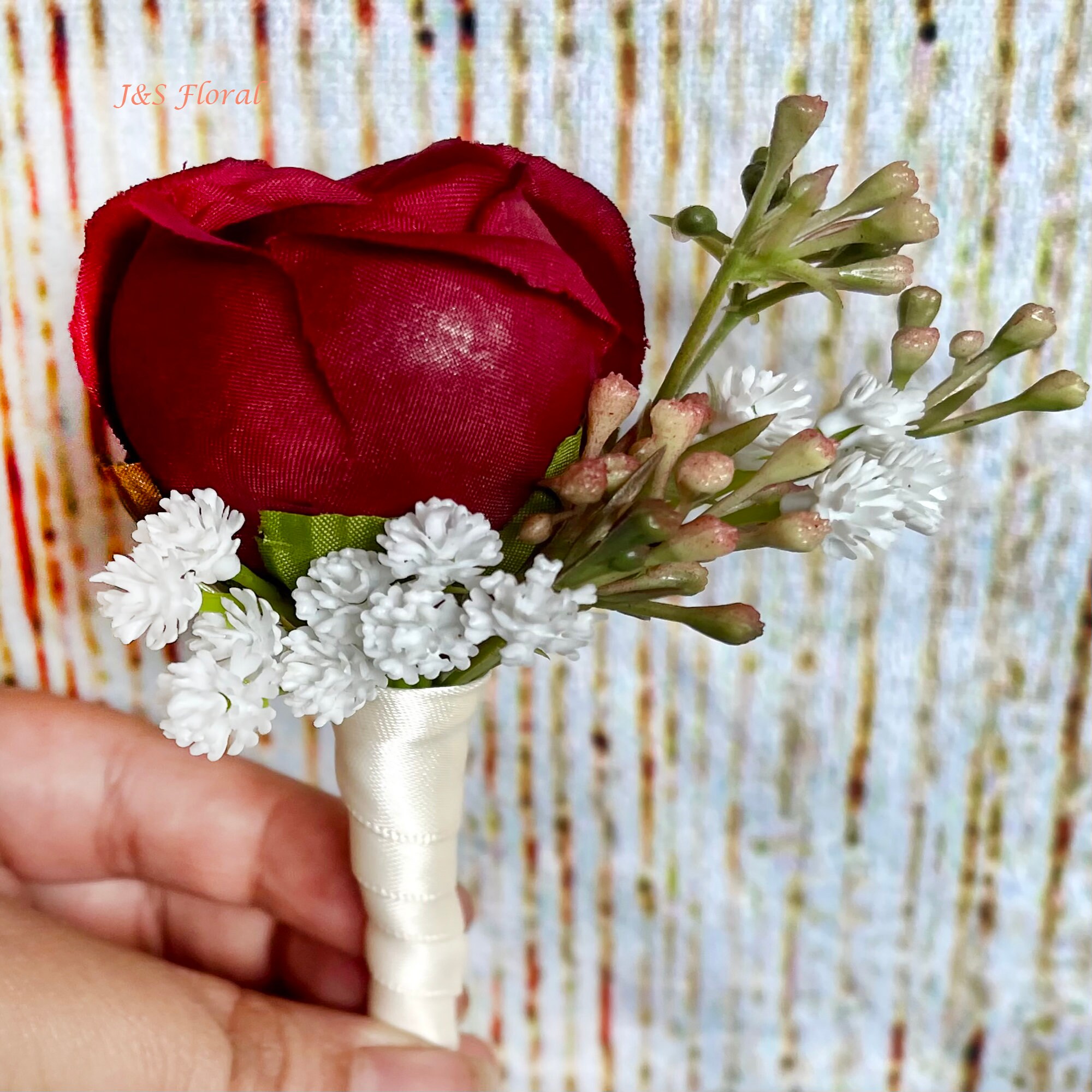 Burgundy Blush Rose Gold Wedding Bouquet Wine Rose Gold - Etsy