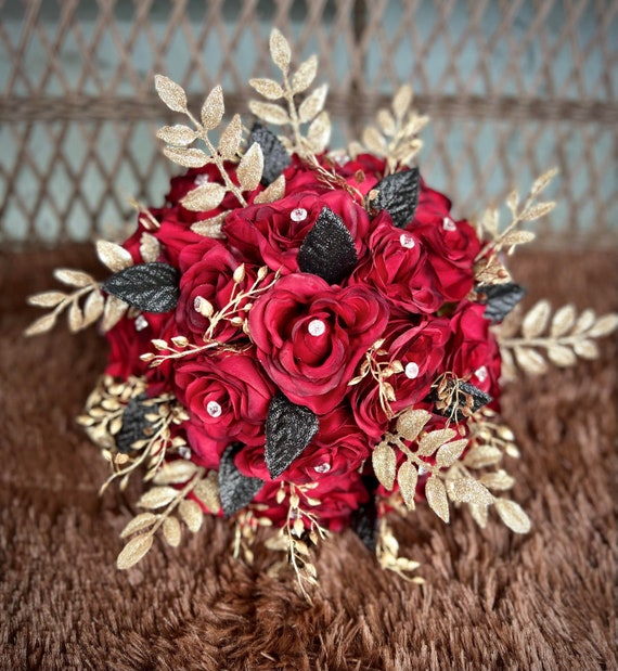 Elegant red black and gold wedding 60 photos - Astyledwedding.com