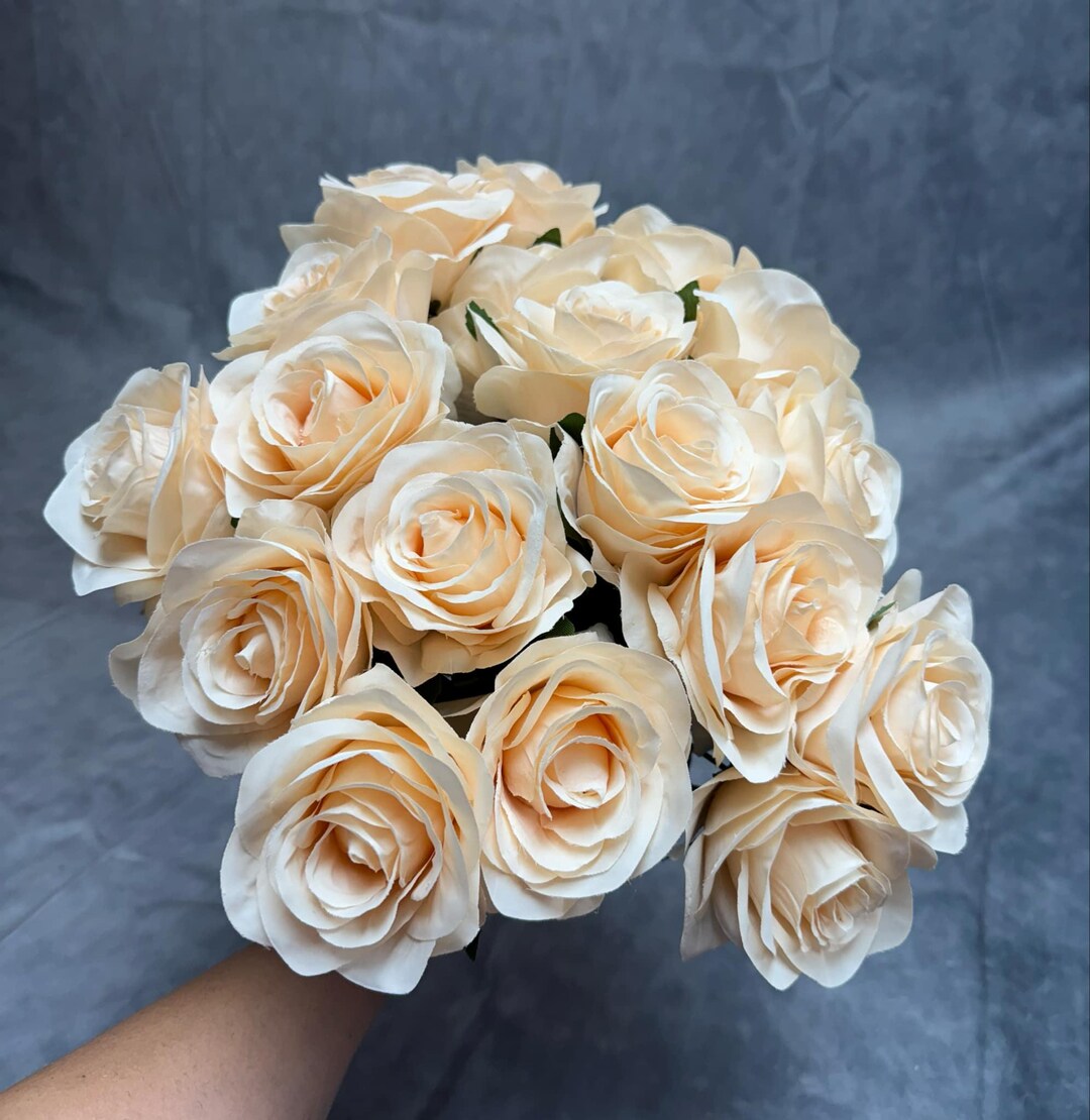 Real Touch Artificial Roses, Silk Roses Bushes, DIY Fake Roses Bushes ...