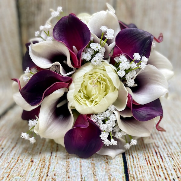 Plum Calla Lilies - Etsy