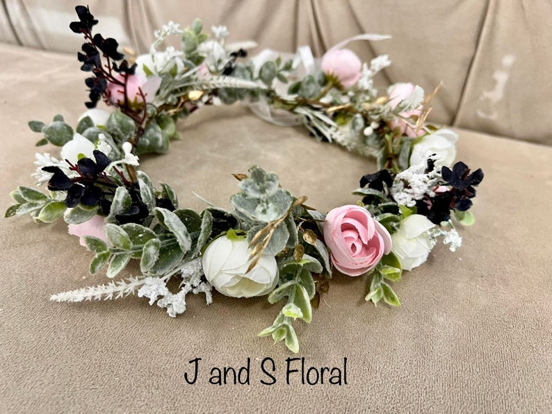 Cascading Bridal Bouquet: Pink, White, Gold Lilies, Bling Teardrop ...