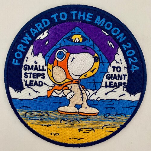 Snoopy NASA First Beagle on the Moon Space Patch 3.5 - Etsy