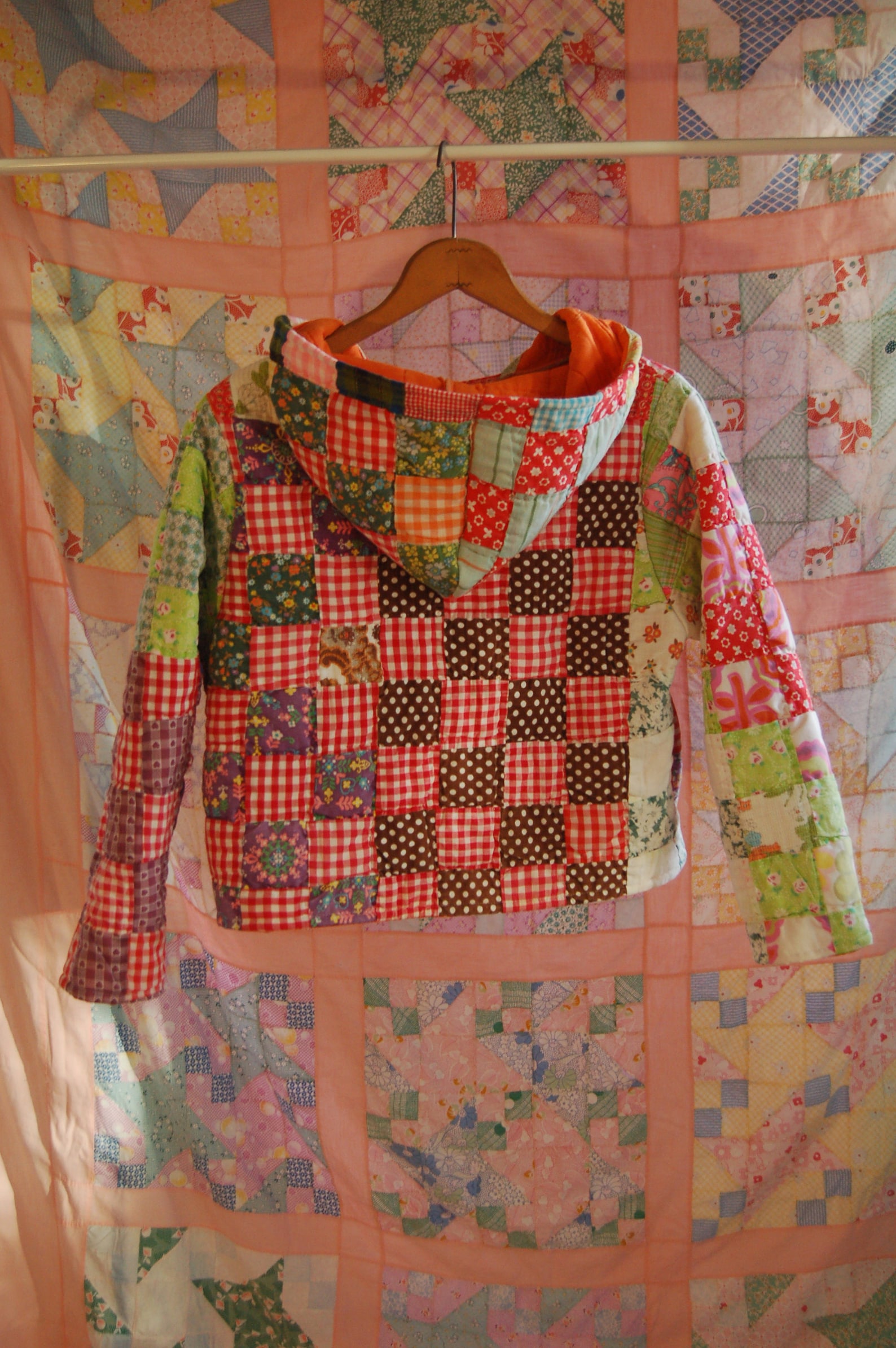 Quilt Hoodie - Send Your Quilt to Me, Quilt Hoodie Made From a Quilt ...