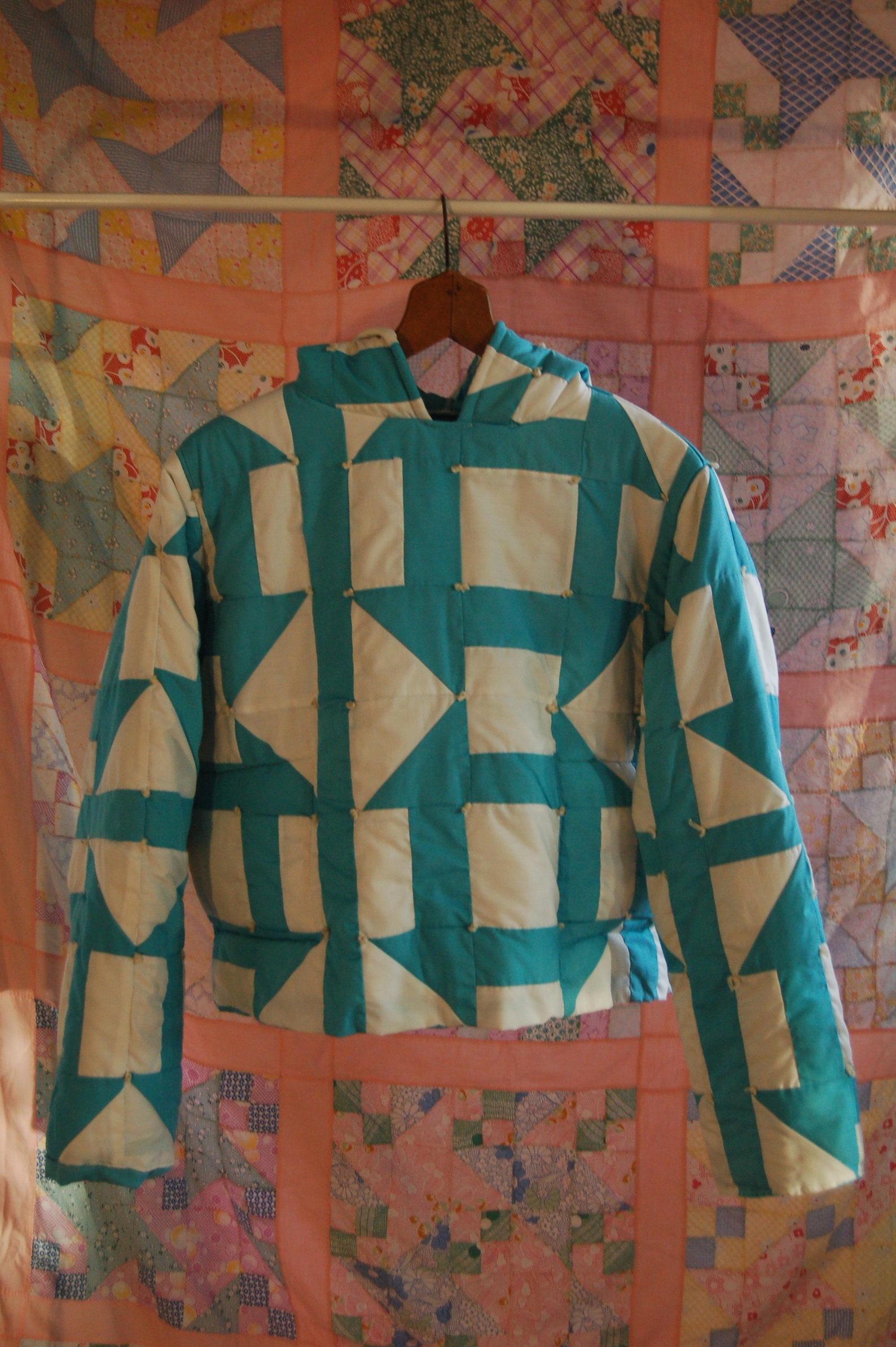 Quilt Hoodie - Send Your Quilt to Me, Quilt Hoodie Made From a Quilt ...