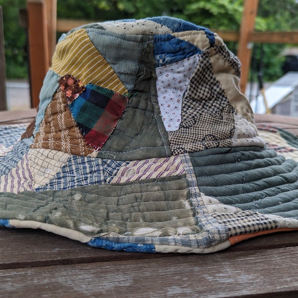 Patchwork Bucket Hat - Etsy