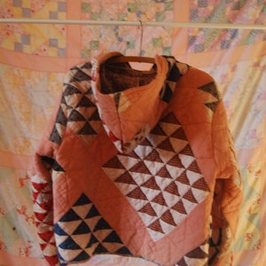 Quilt Hoodie - Send Your Quilt to Me, Quilt Hoodie Made From a Quilt ...