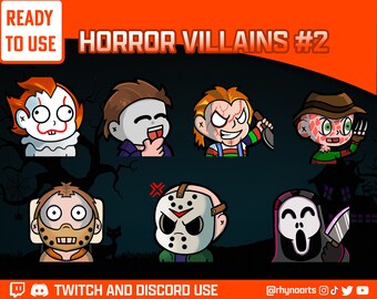 Twitch Emotes Horror - Etsy